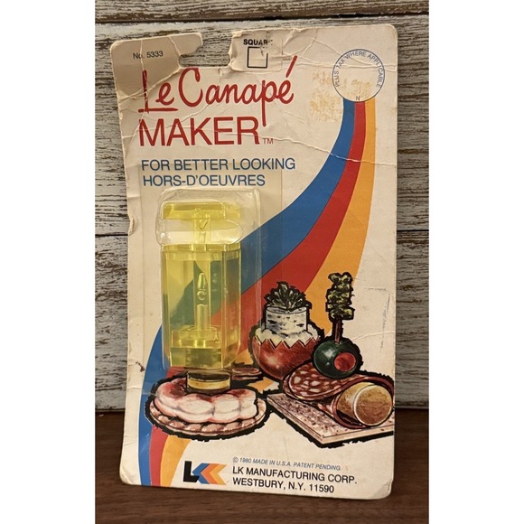 Kitchen | Vintage Le Canape Maker For Better Looking Horsdoeuvres New ...